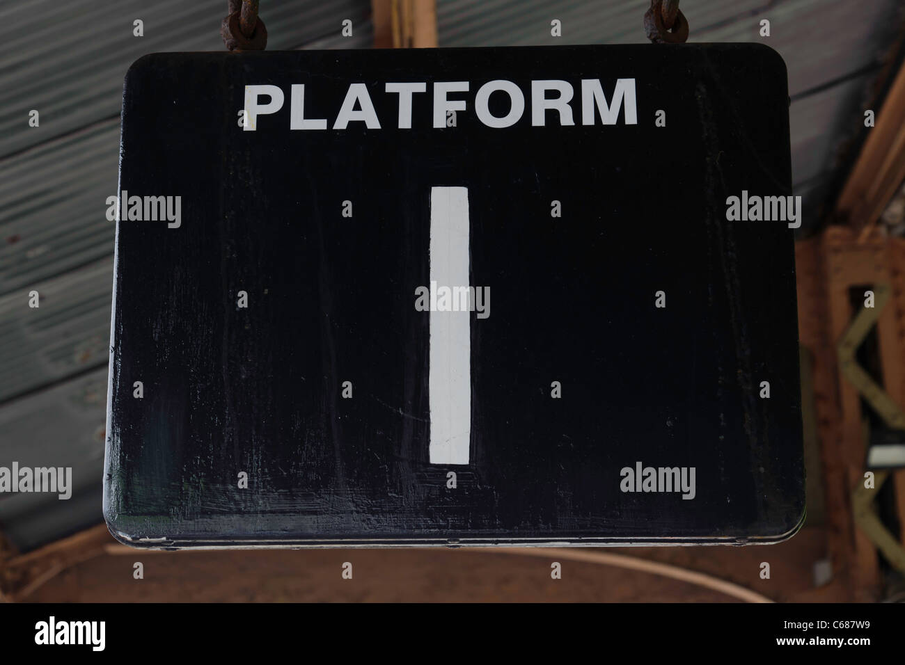 Sign for station hi-res stock photography and images - Alamy