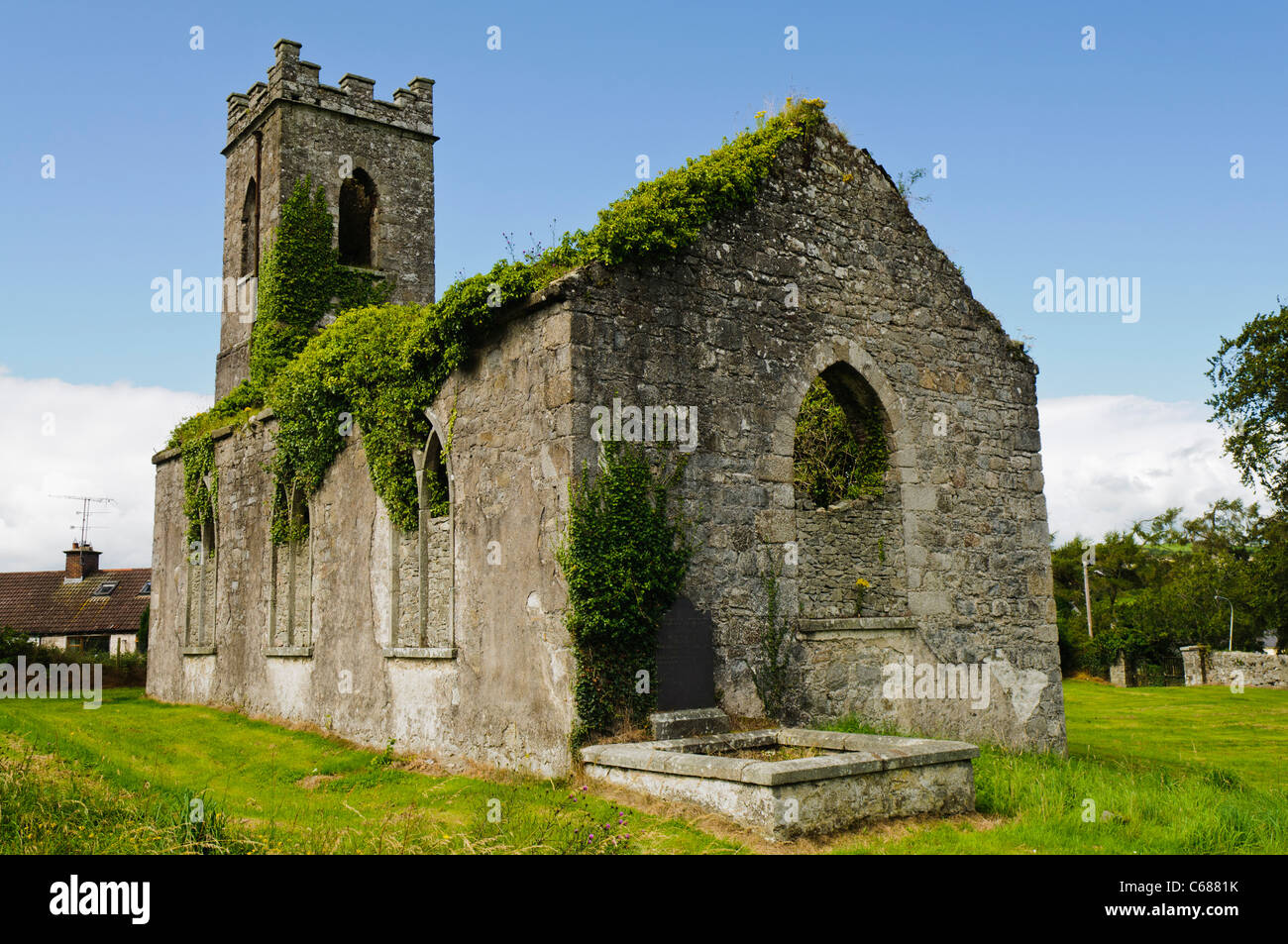 Old derelict church Stock Photo - Alamy