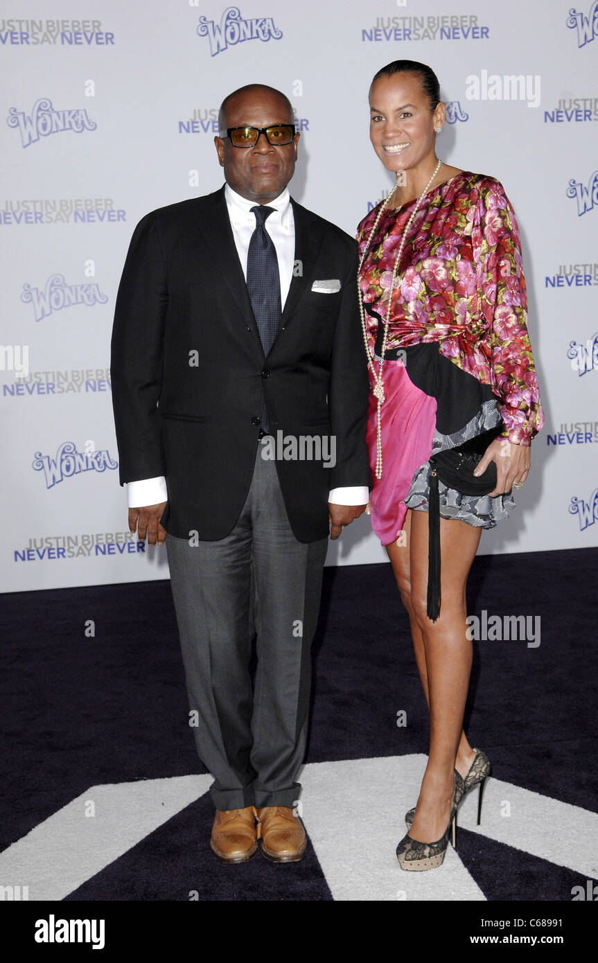 Antonio LA Reid, Erica Holton at arrivals for JUSTIN BIEBER: NEVER SAY ...