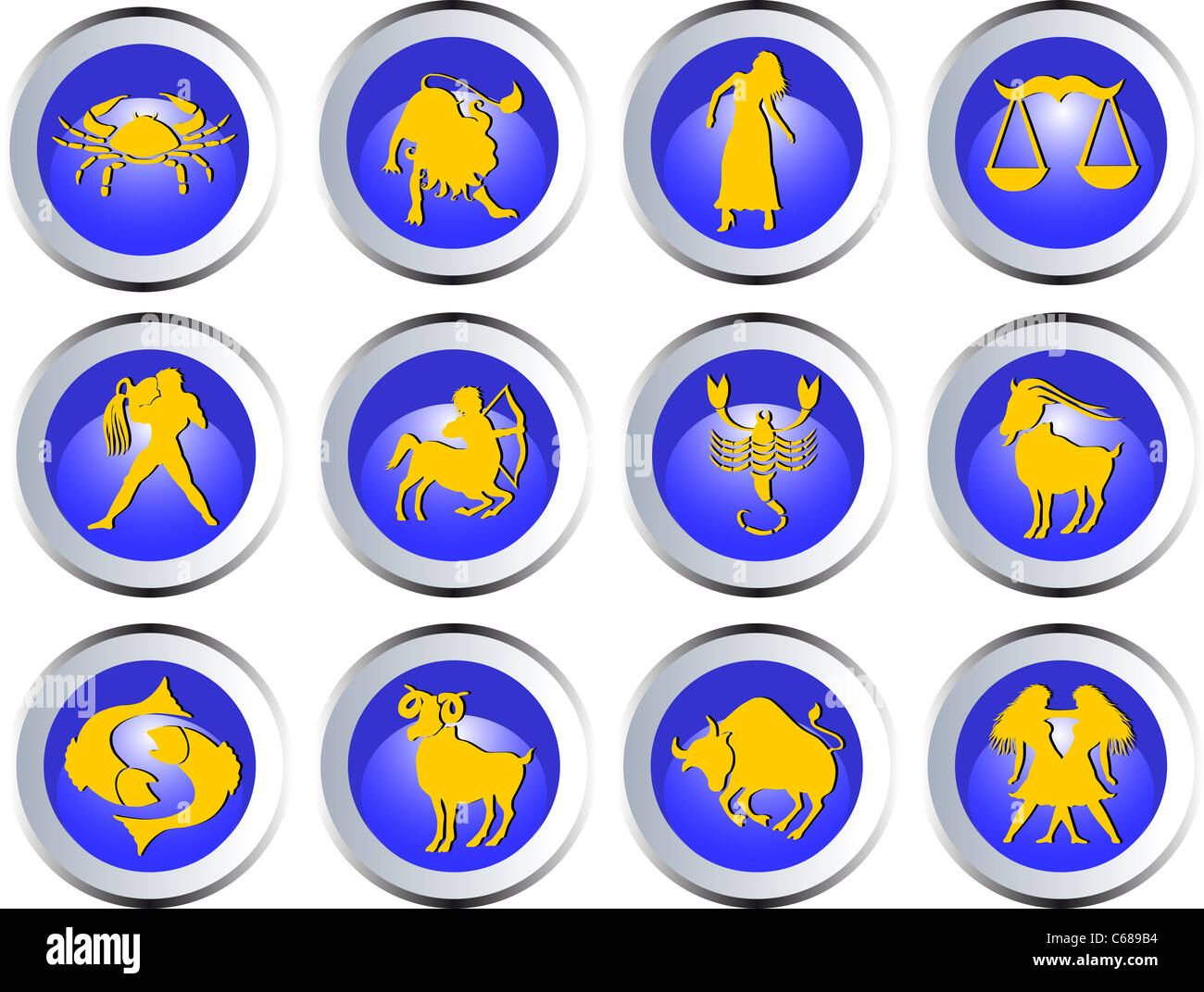 set of zodiac signs Stock Photo - Alamy