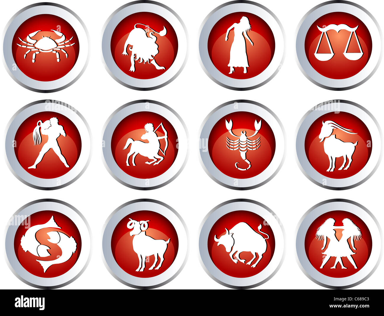 set of zodiac signs Stock Photo - Alamy