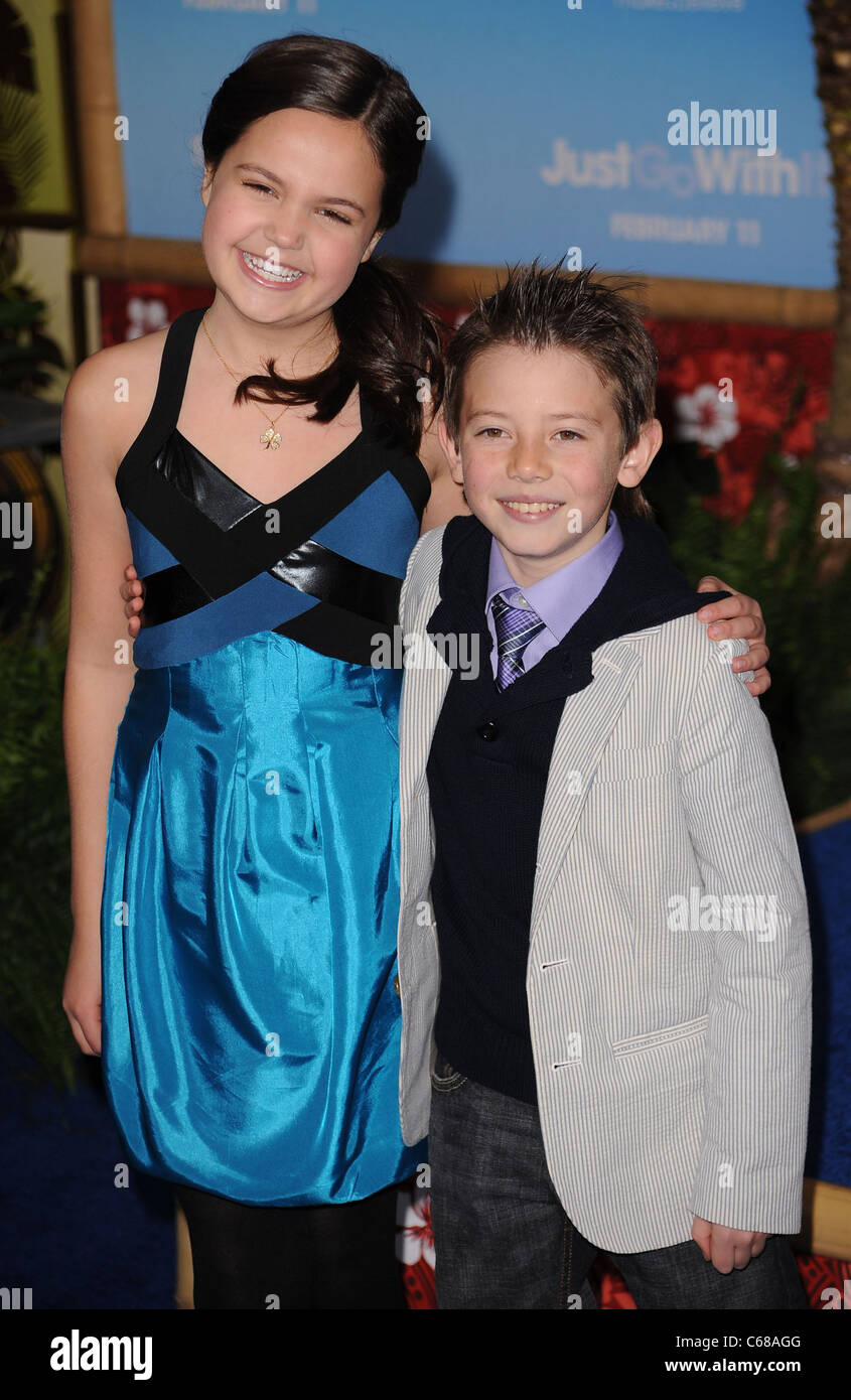Bailee Madison, Griffin Alexander Gluck at arrivals for JUST GO WITH IT ...