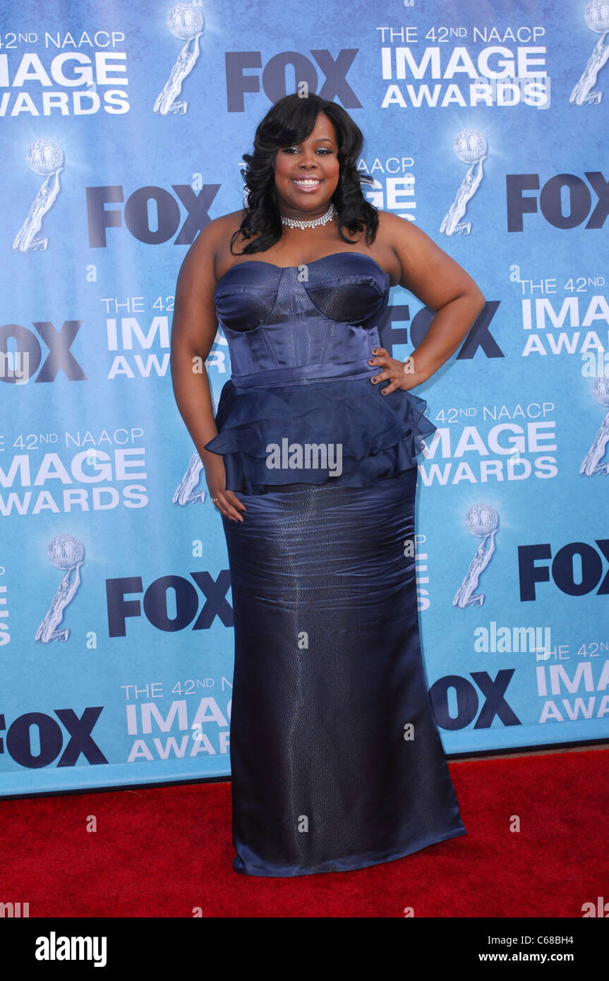 Amber Riley at arrivals for 42nd NAACP Image Awards, Shrine Auditorium ...