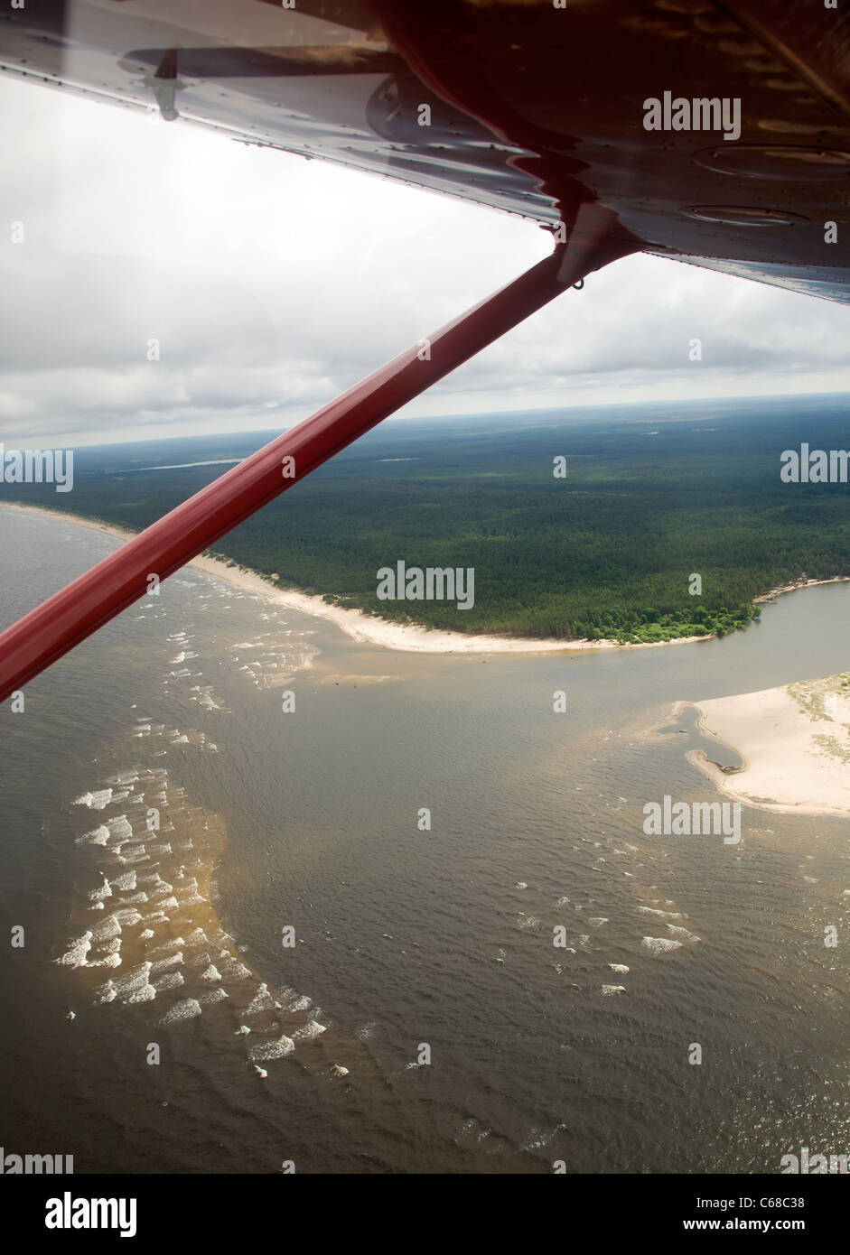 land view from plane cabin Stock Photo - Alamy