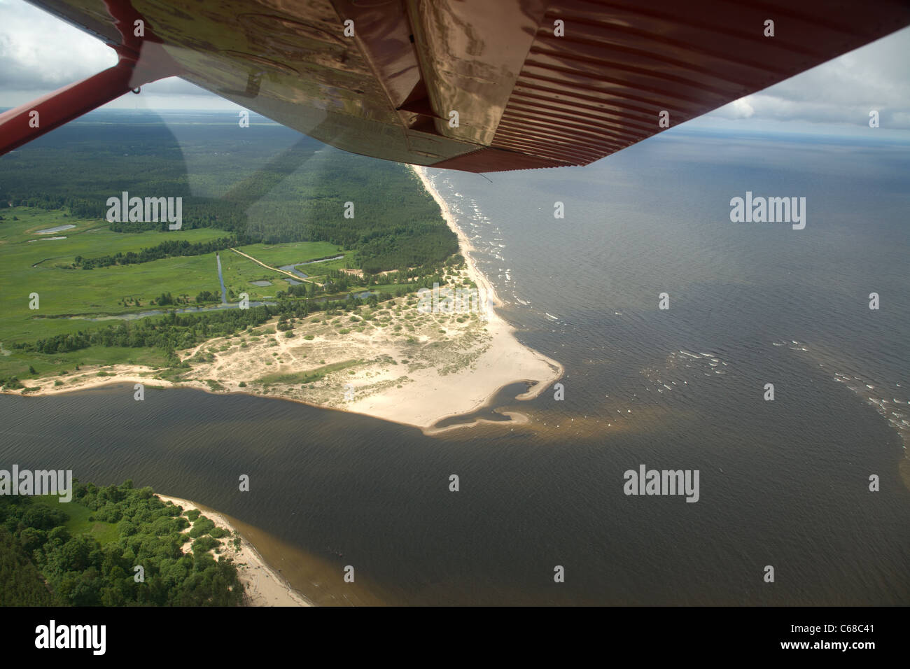 land view from plane cabin Stock Photo - Alamy