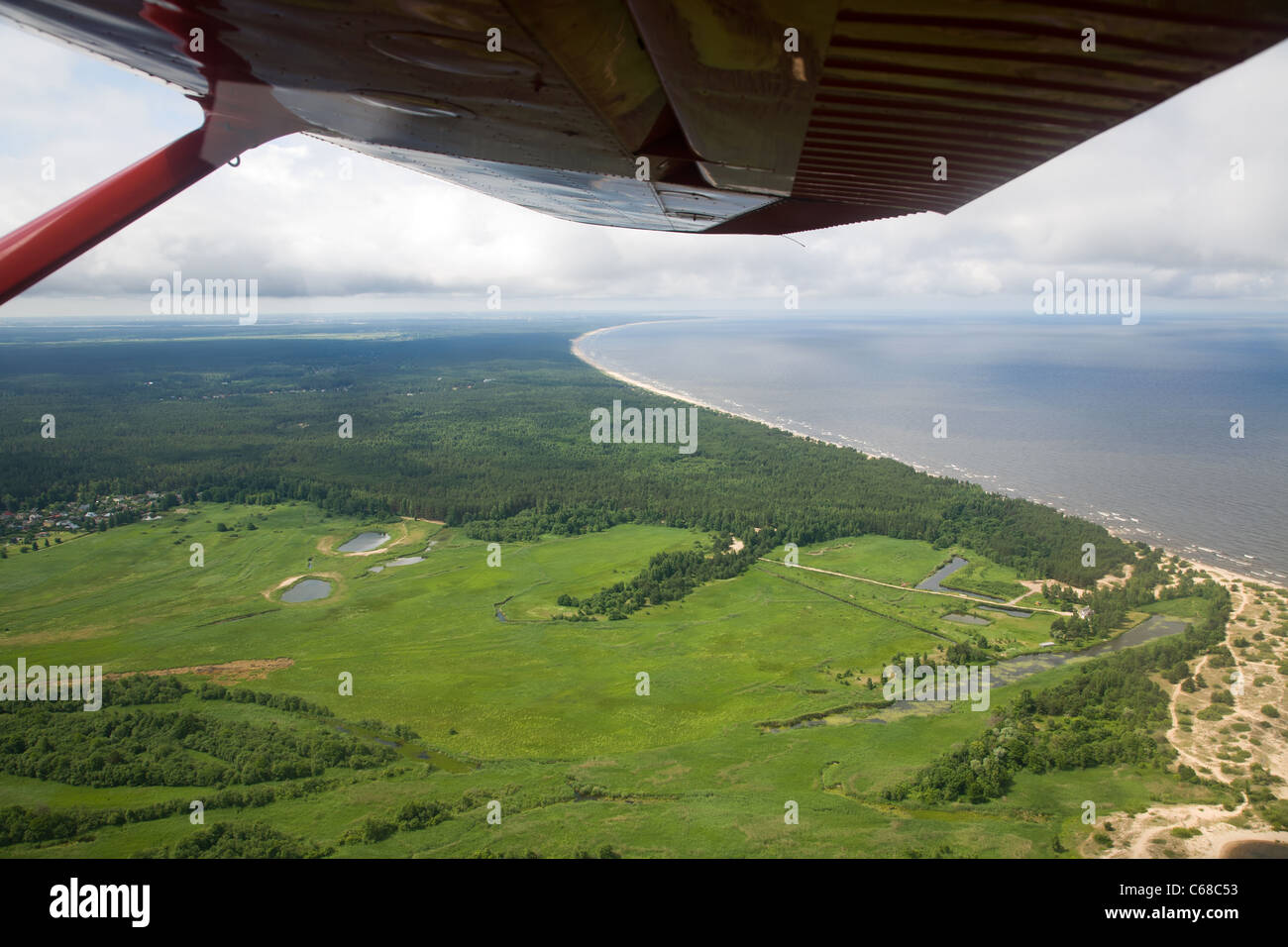 land view from plane cabin Stock Photo - Alamy