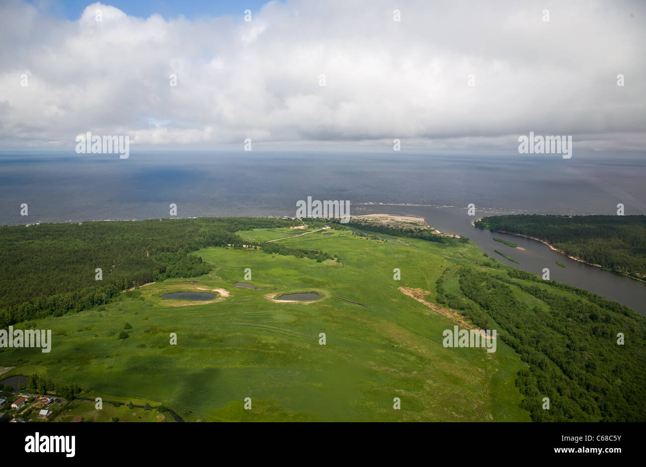 land view from plane cabin Stock Photo - Alamy