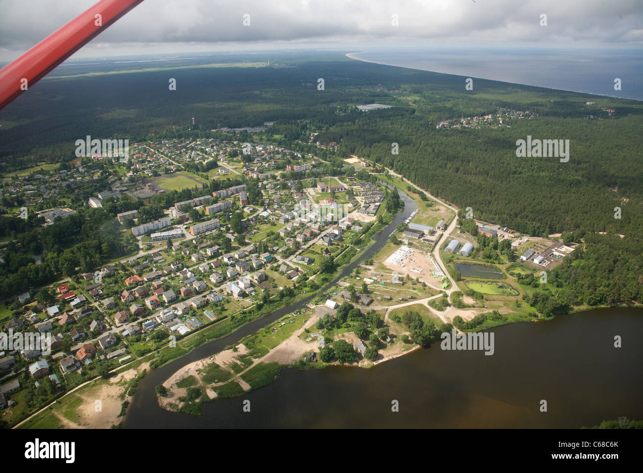 land view from plane cabin Stock Photo - Alamy