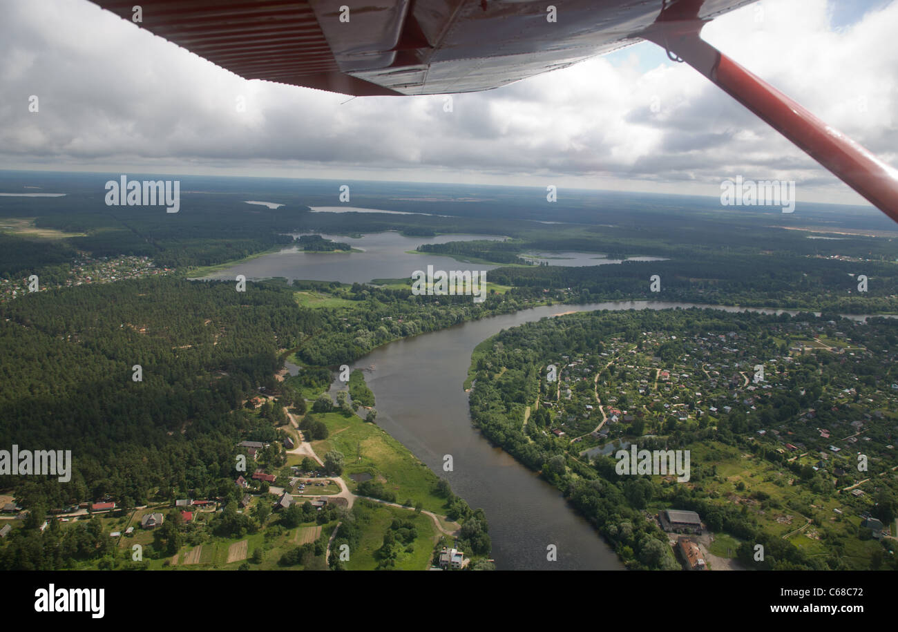 land view from plane cabin Stock Photo - Alamy