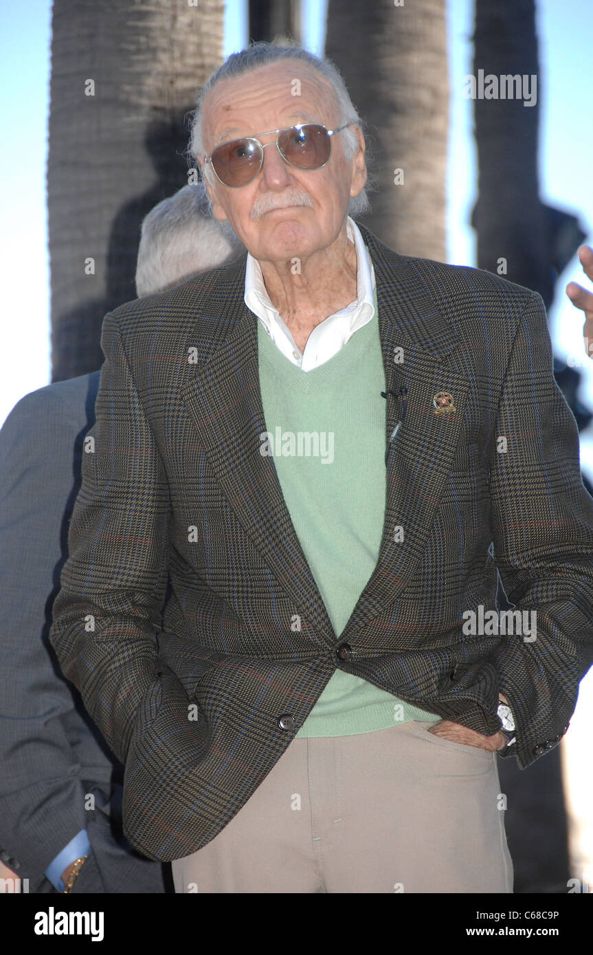 Stan Lee at the induction ceremony for Star on the Hollywood Walk of ...