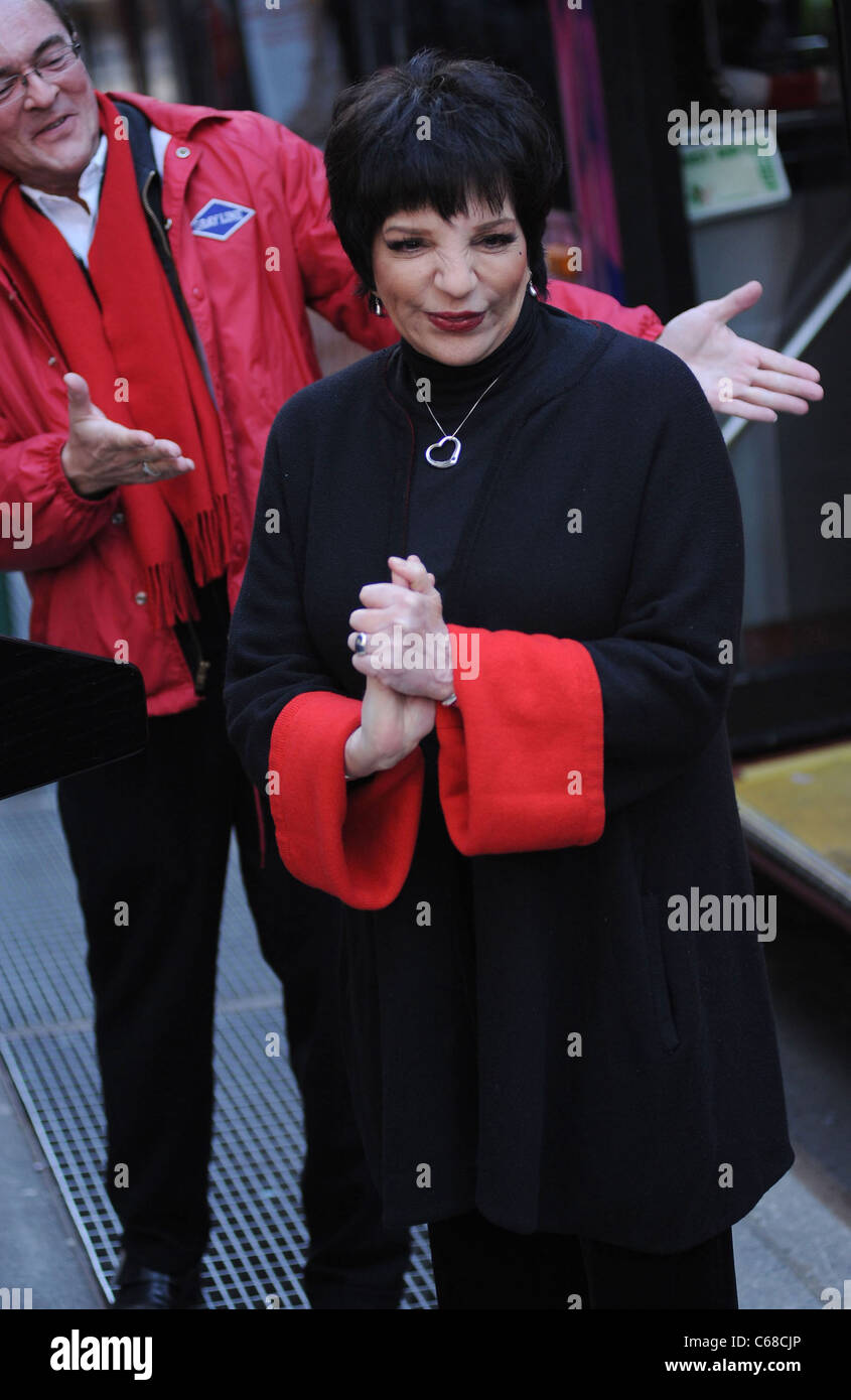 Liza Minnelli at a public appearance for Gray Line Tour Bus Ride of ...