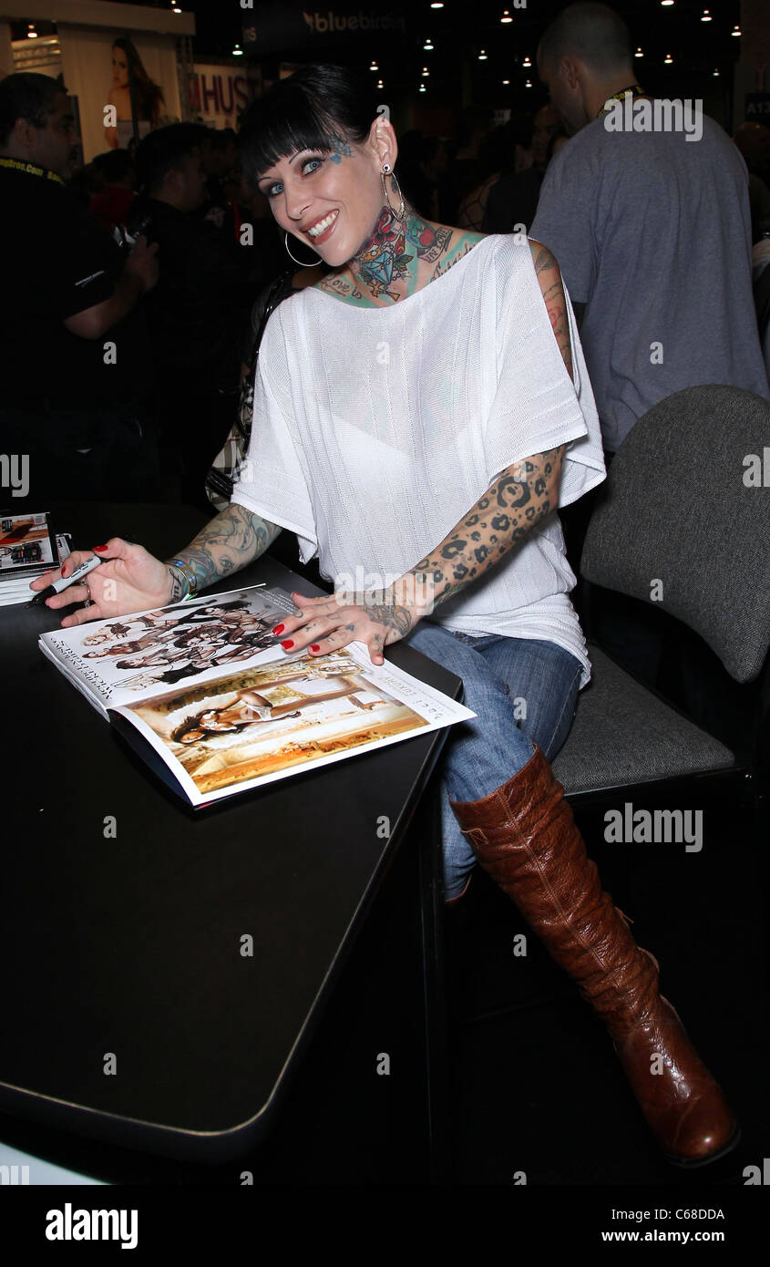 Michelle 'Bombshell' McGee at a public appearance for 2011 AVN Adult ...