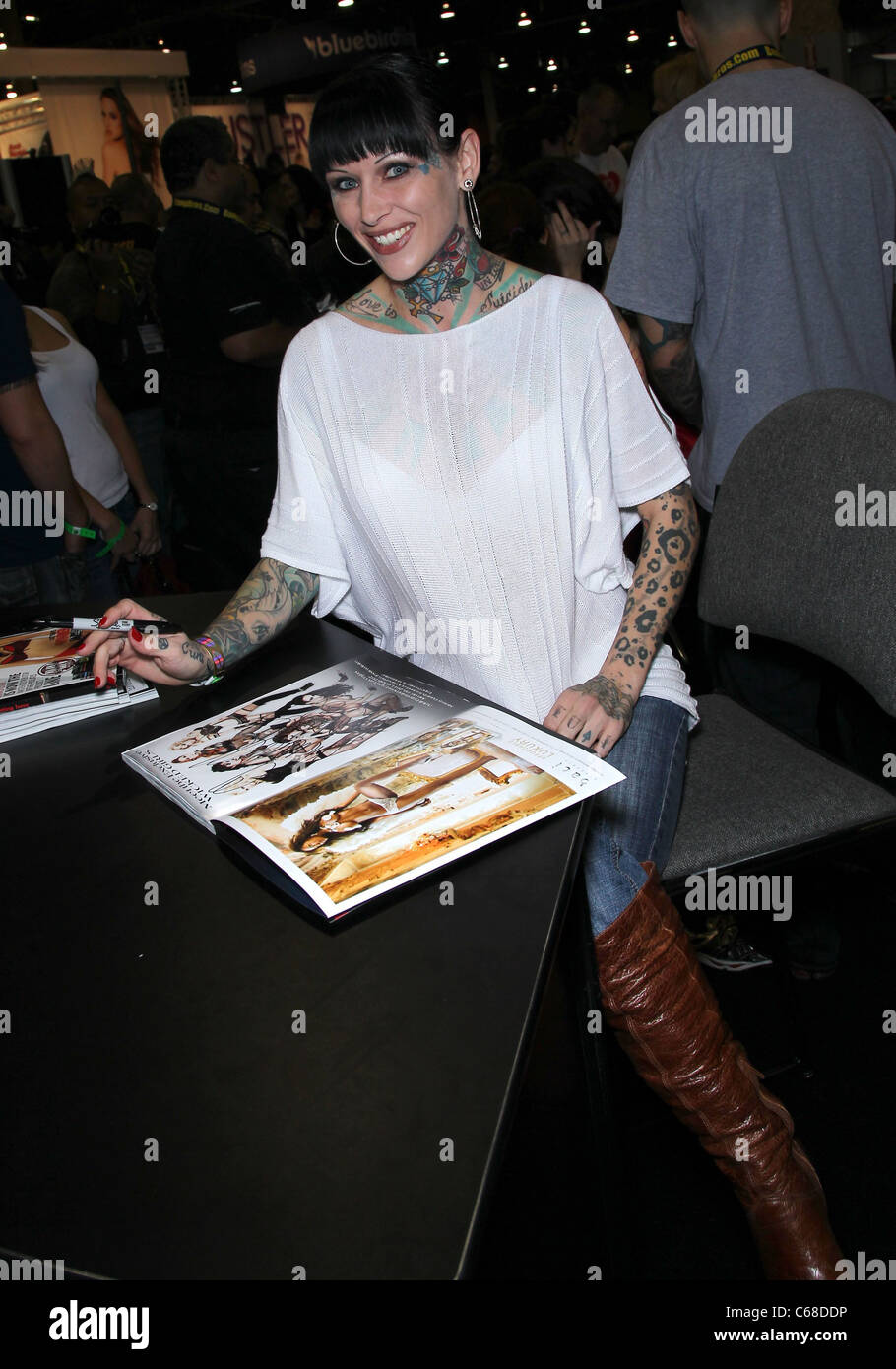 Michelle 'Bombshell' McGee at a public appearance for 2011 AVN Adult ...