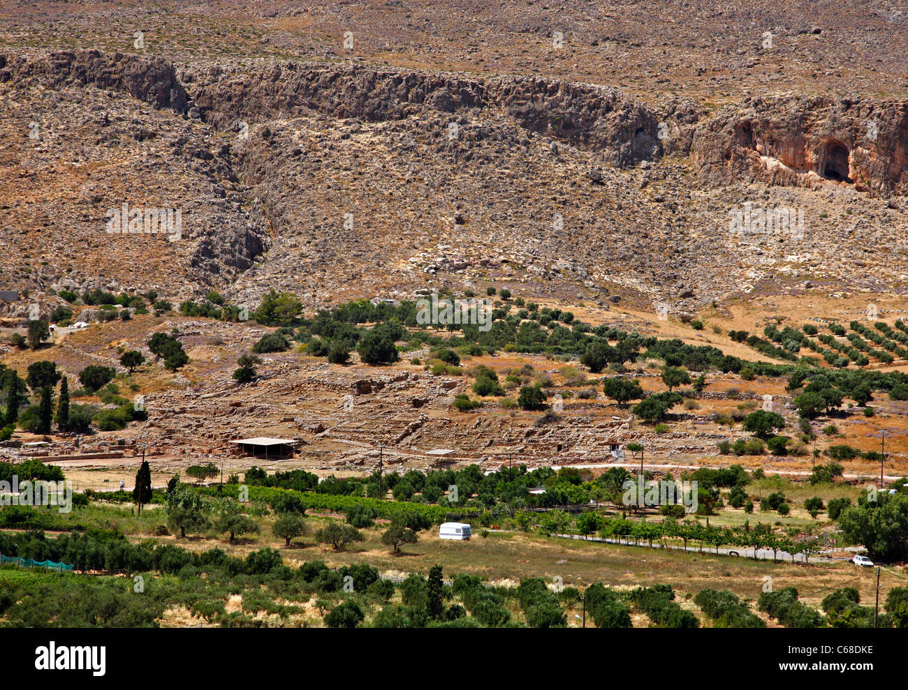 The archaeological site (Minoan Palace) of Kato Zakros, Lasithi ...