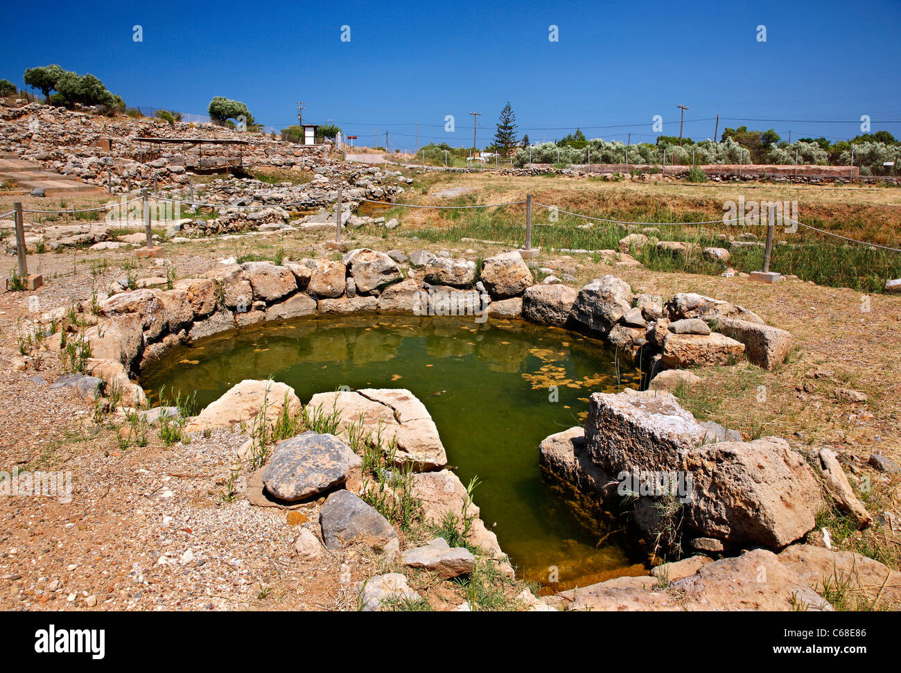 The archaeological site (Minoan Palace) of Kato Zakros, Lasithi ...
