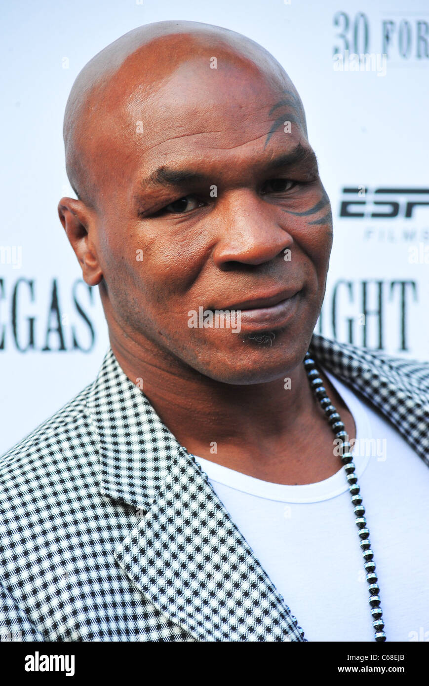 Mike Tyson at arrivals for ESPN Films' One Night In Vegas Premiere ...