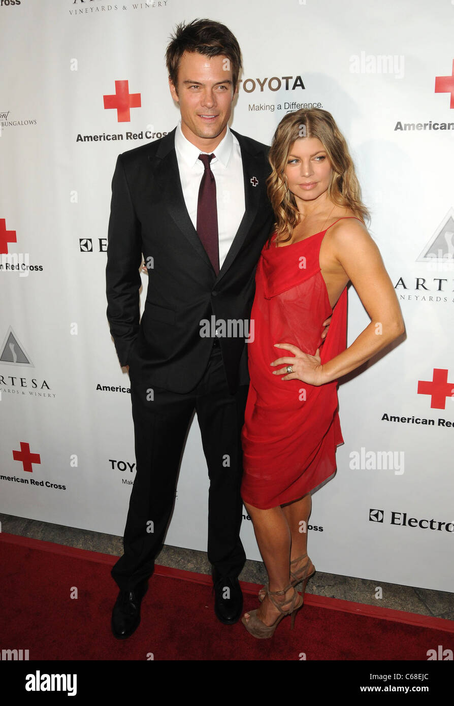 Josh Duhamel, Fergie at arrivals for American Red Cross Red Tie Affair ...