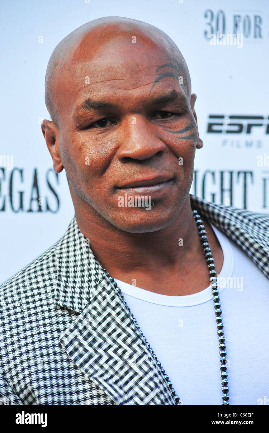 Mike Tyson at arrivals for ESPN Films' One Night In Vegas Premiere ...