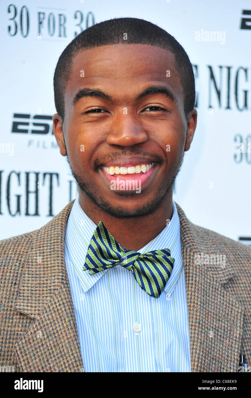 Joshua Bennett at arrivals for ESPN Films' One Night In Vegas Premiere ...