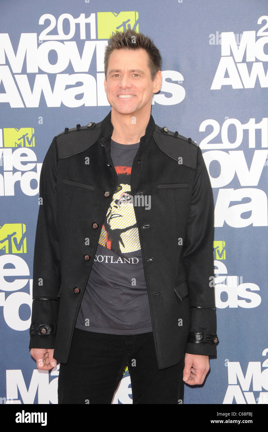 Jim Carrey Mtv Movie Awards 2011 Arrivals Hi Res Stock Photography And