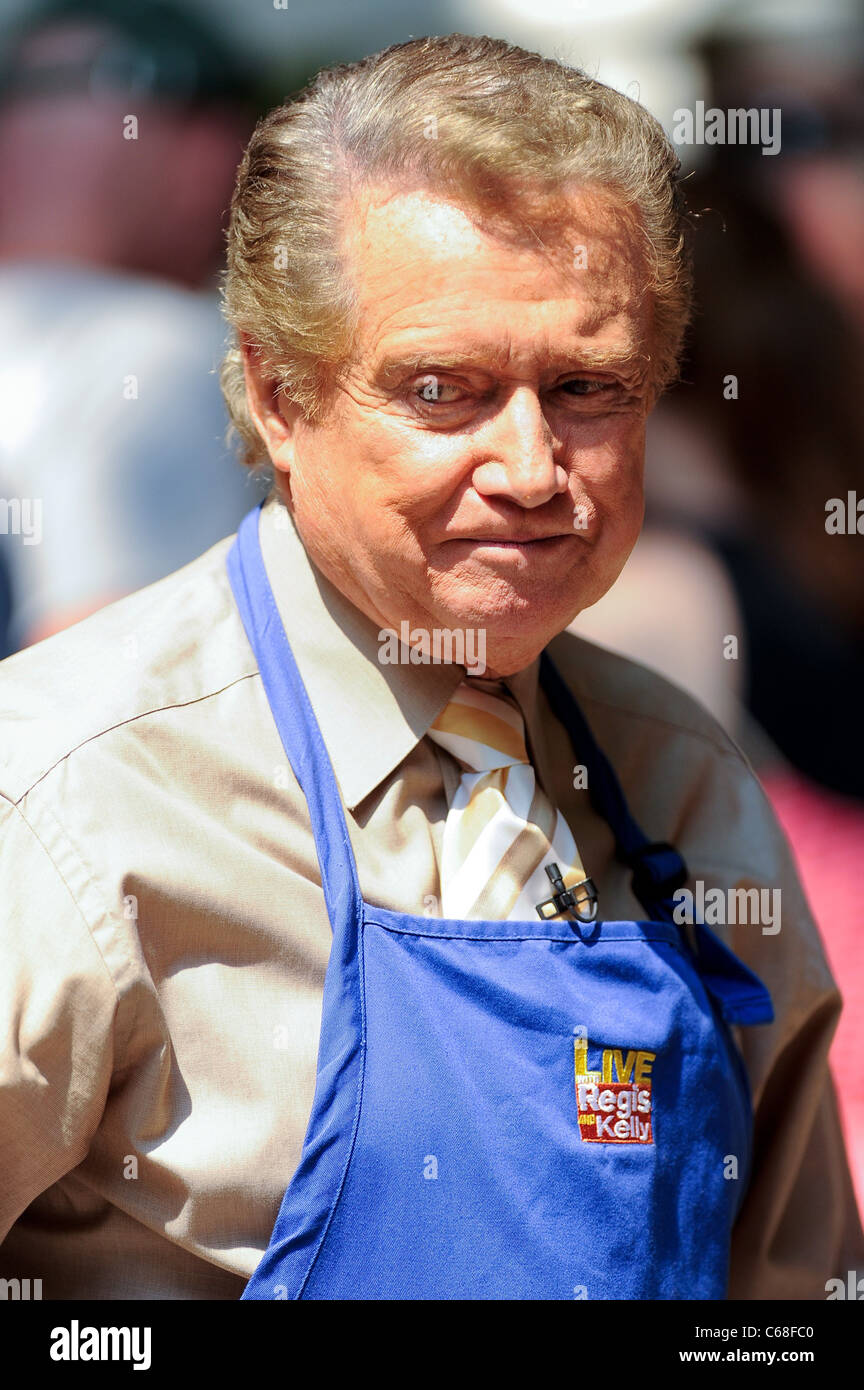 Regis Philbin, hosts the "Live With Regis And Kelly" taping at the ABC ...