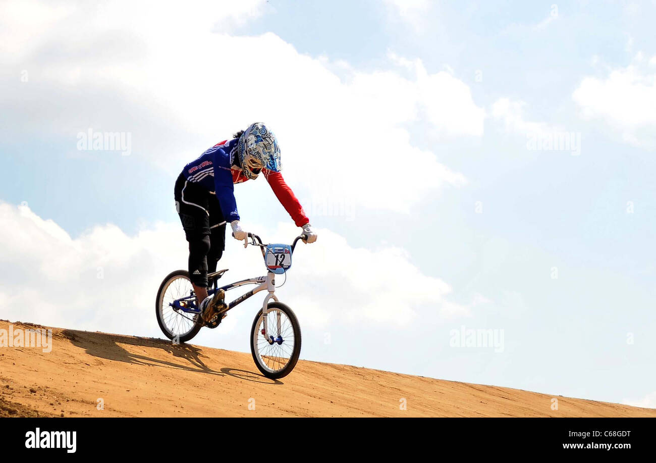 Shanaze Reade (GBR). UCI BMX Supercross World Cup. Part of the London ...