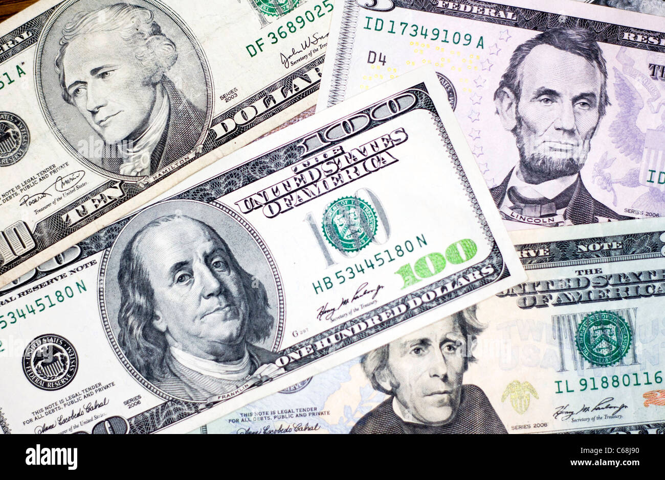 Banknotes of United States of America Stock Photo - Alamy