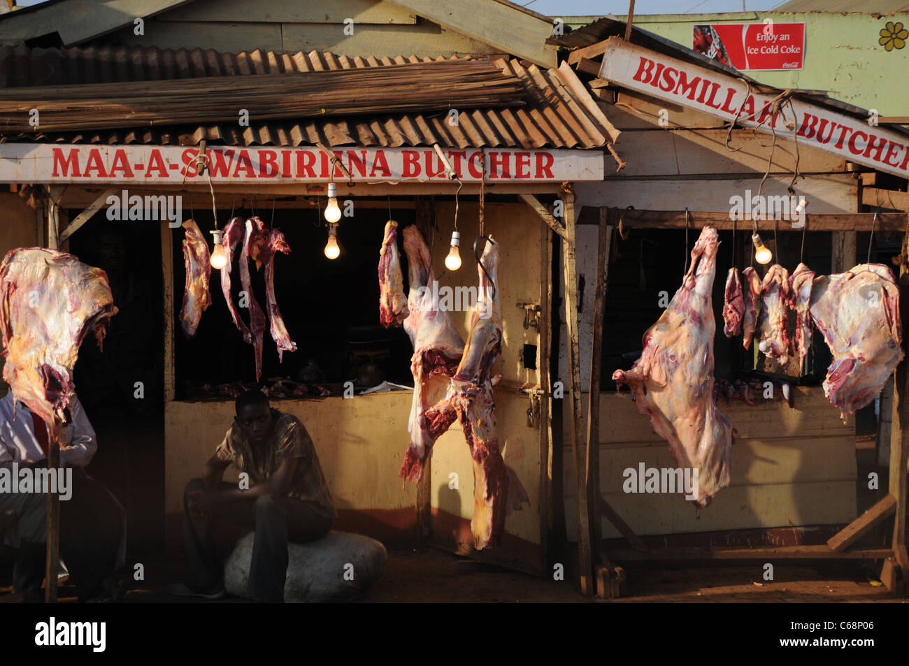 KAMPALA MEAT STALL Stock Photo - Alamy