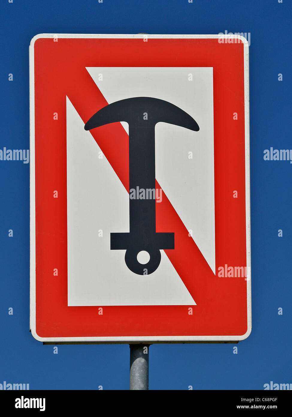 a anchoring forbidden sign Stock Photo - Alamy