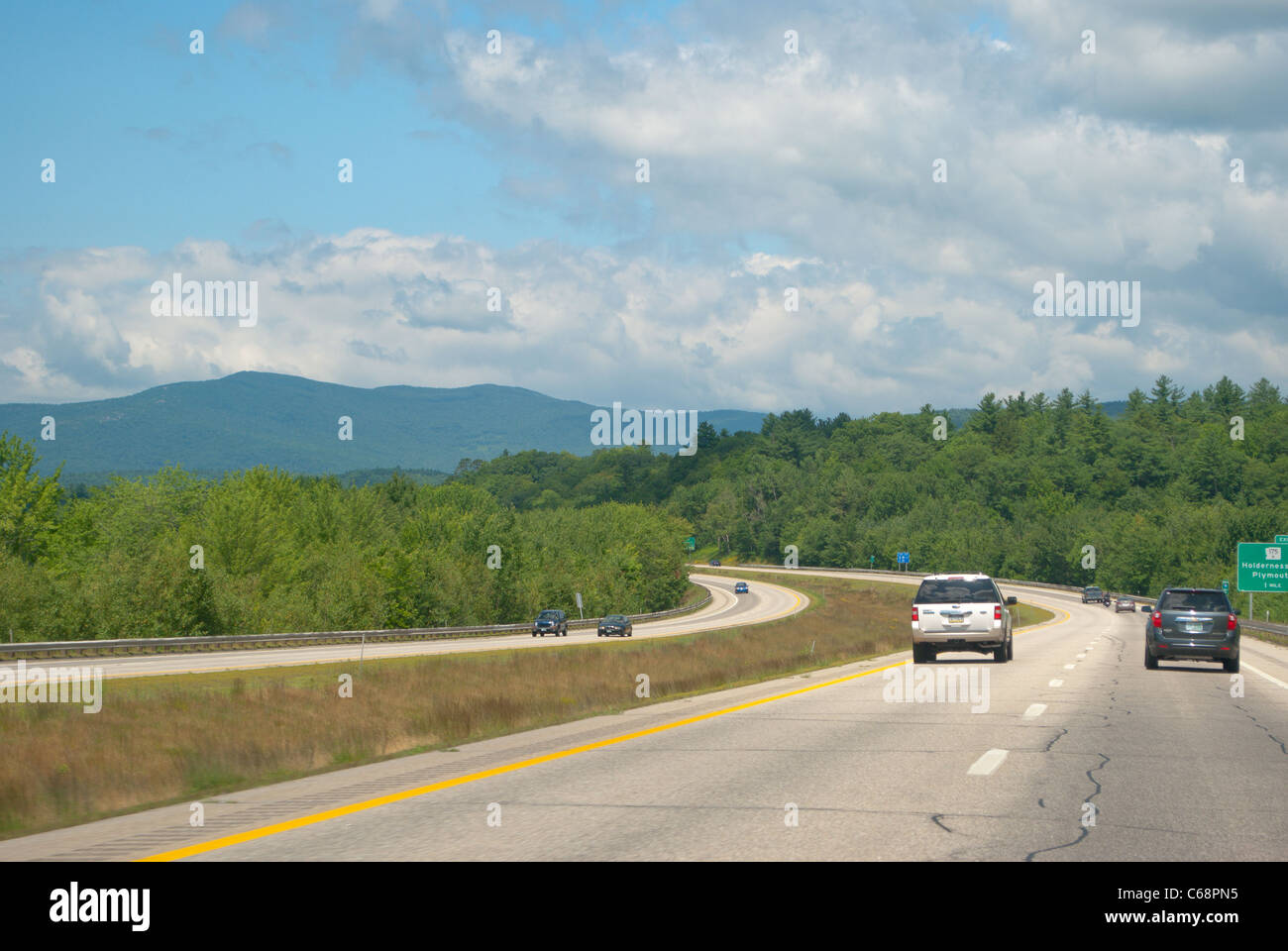 Highway in New Hampshire Stock Photo - Alamy