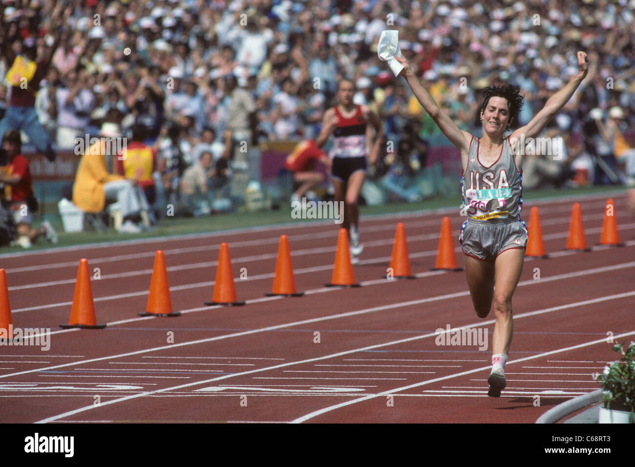 Olympics Running Finish Line High Resolution Stock Photography and ...