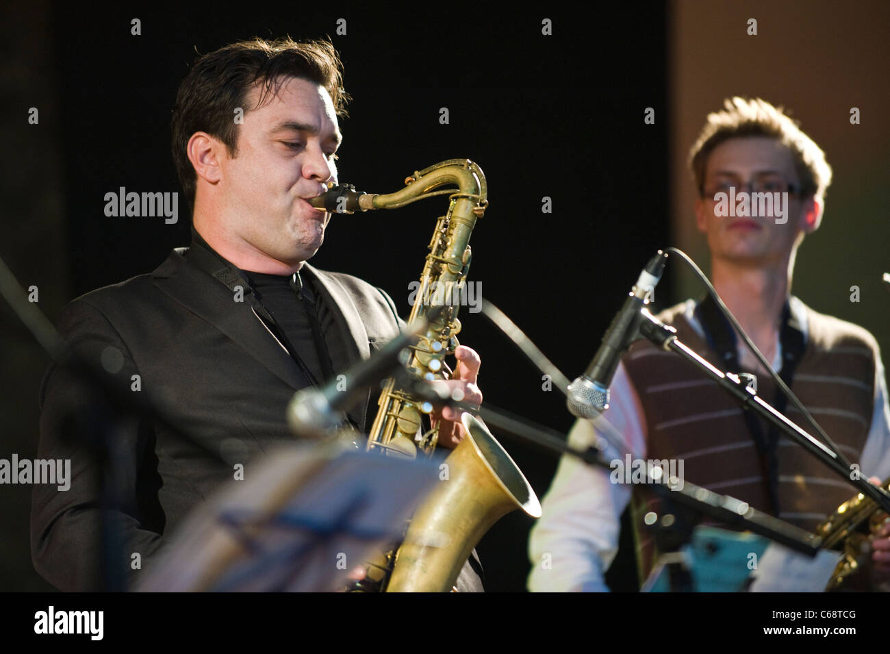 SAX APPEAL featuring five jazz saxophonists performing on stage at ...