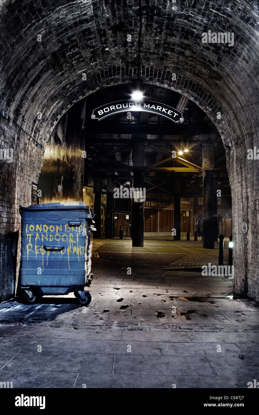 Borough Market by night Stock Photo - Alamy