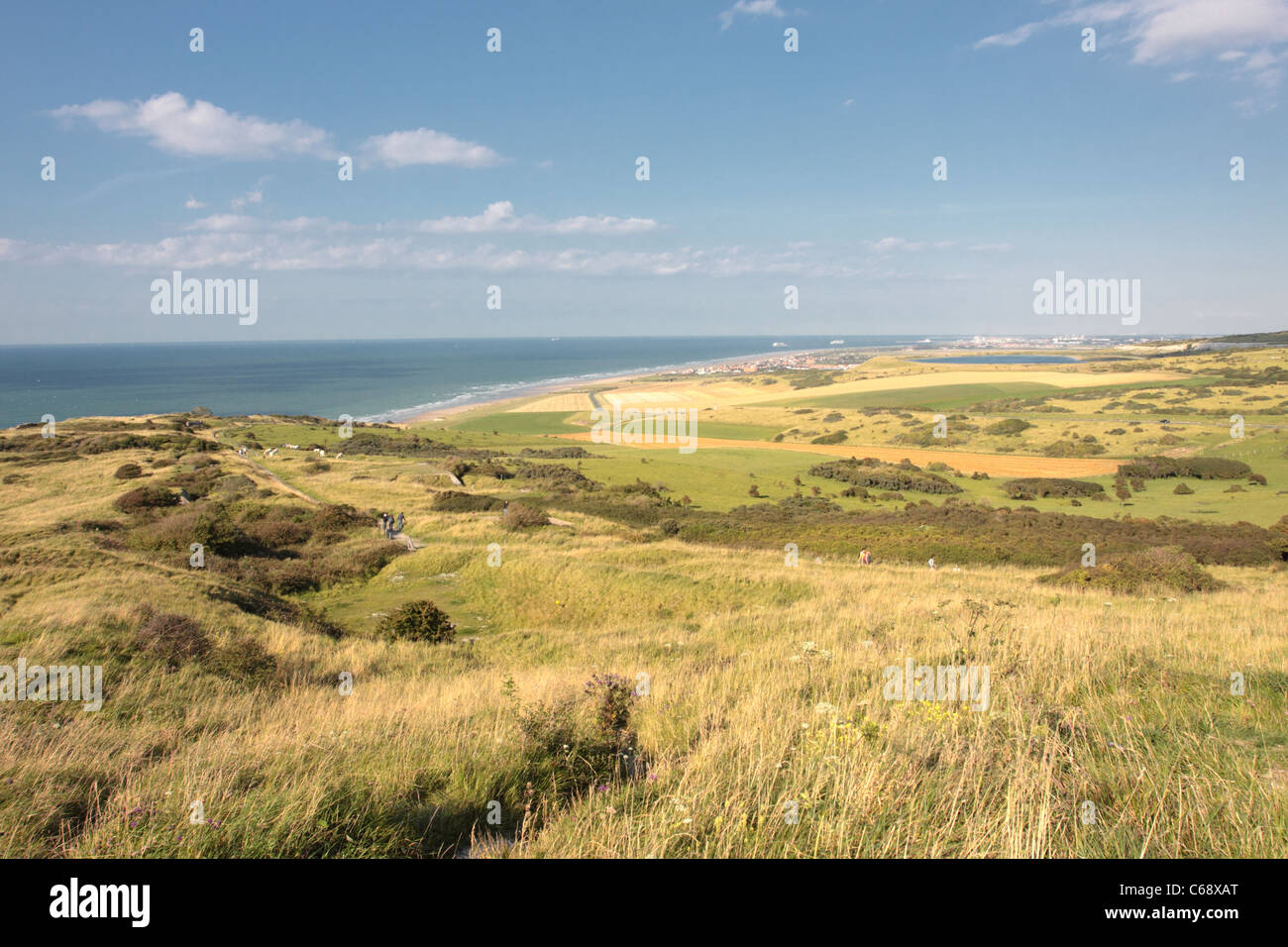 landscape of the Opal Coast in France Stock Photo - Alamy