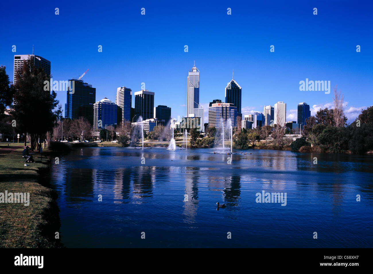 Perth skyline with color buildings hi-res stock photography and images ...