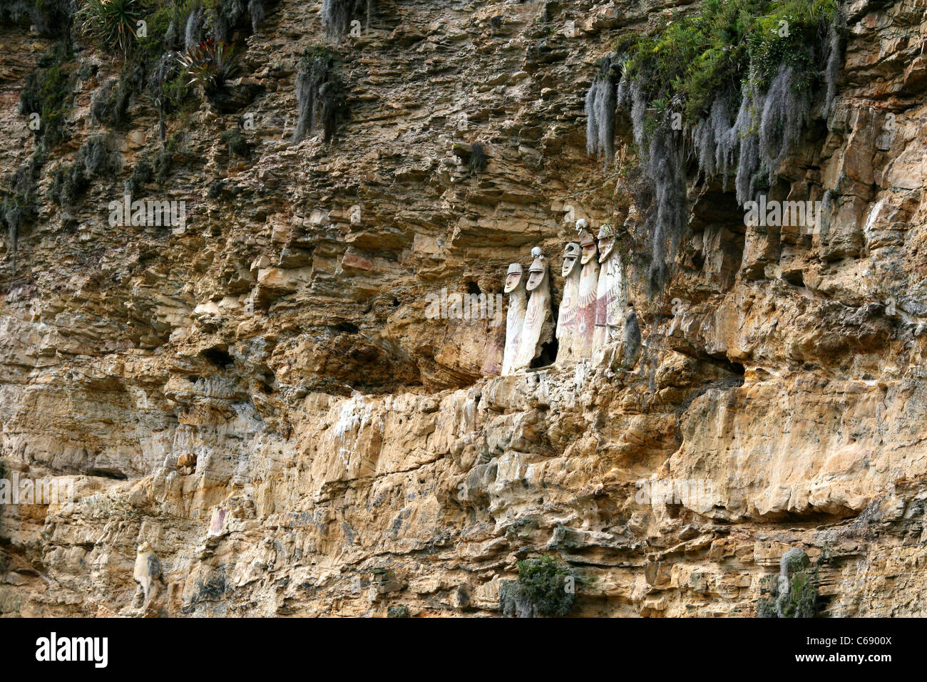 Karajia sarcophagus tombs predating the Inca. Karajia, Chachapoyas ...