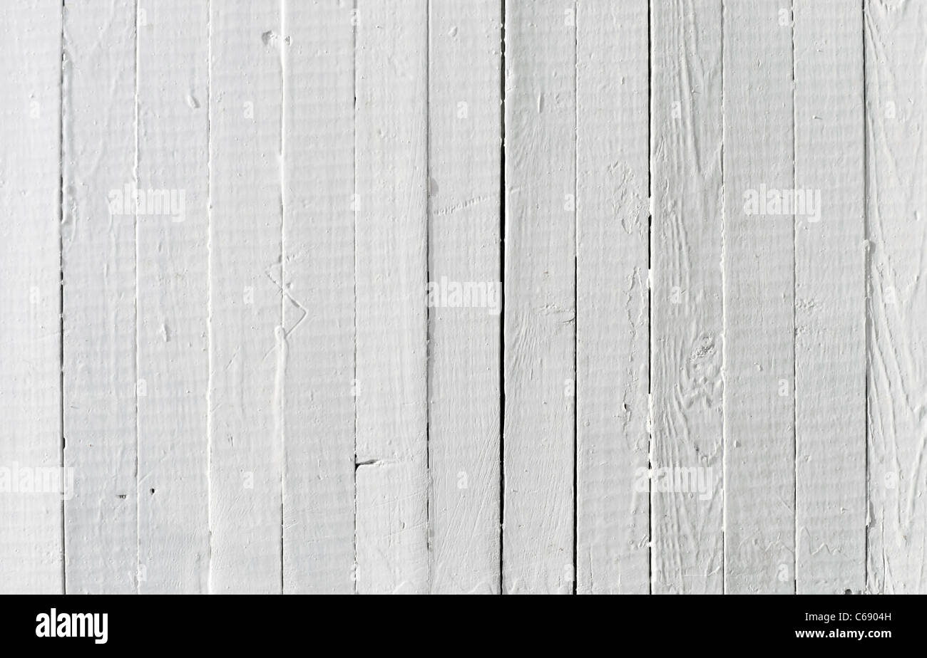 White painted wooden a plank Stock Photo - Alamy