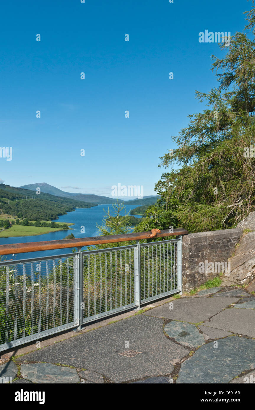 Loch Tummel nr Pitlochry Perth & Kinross Scotland from Queen's View ...