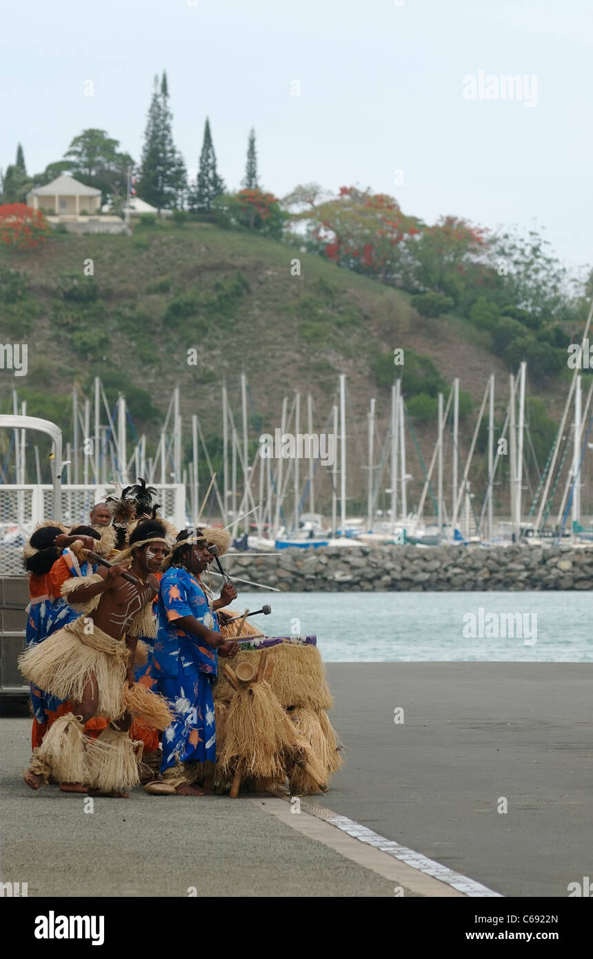 Traditional ceremony for cruise ship arrival Stock Photo - Alamy