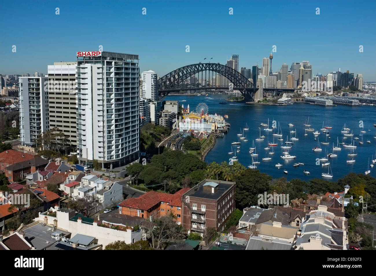 Lavender Bay and Sydney Harbour Bridge, Australia Stock Photo - Alamy