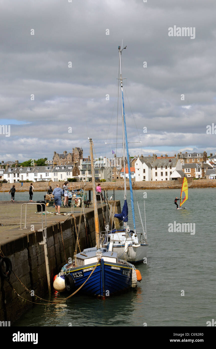 The harbour at Elie in Fife Scotland Stock Photo - Alamy