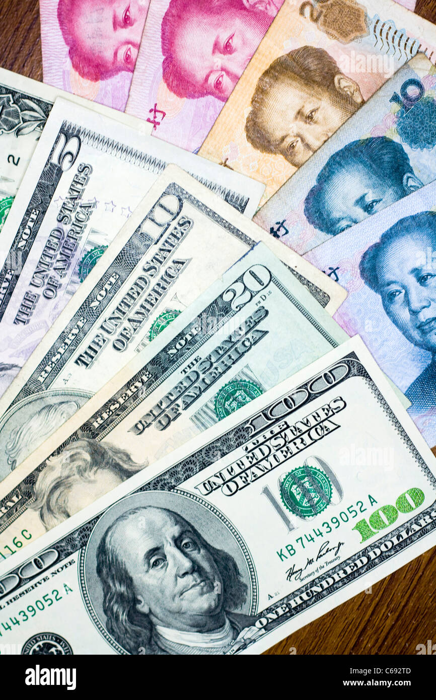 Currencies of various nations Stock Photo - Alamy