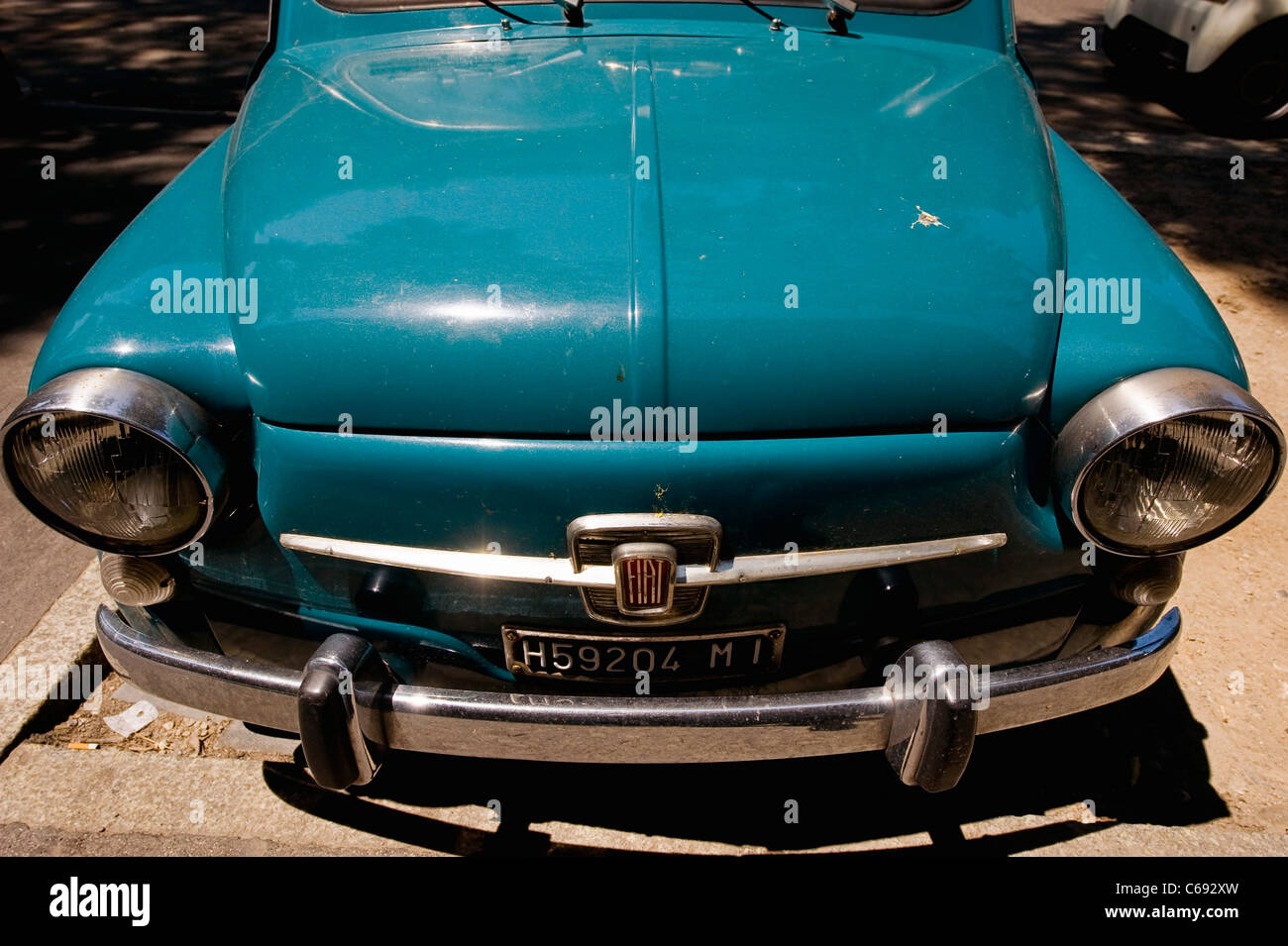 Old blue fiat hi-res stock photography and images - Alamy
