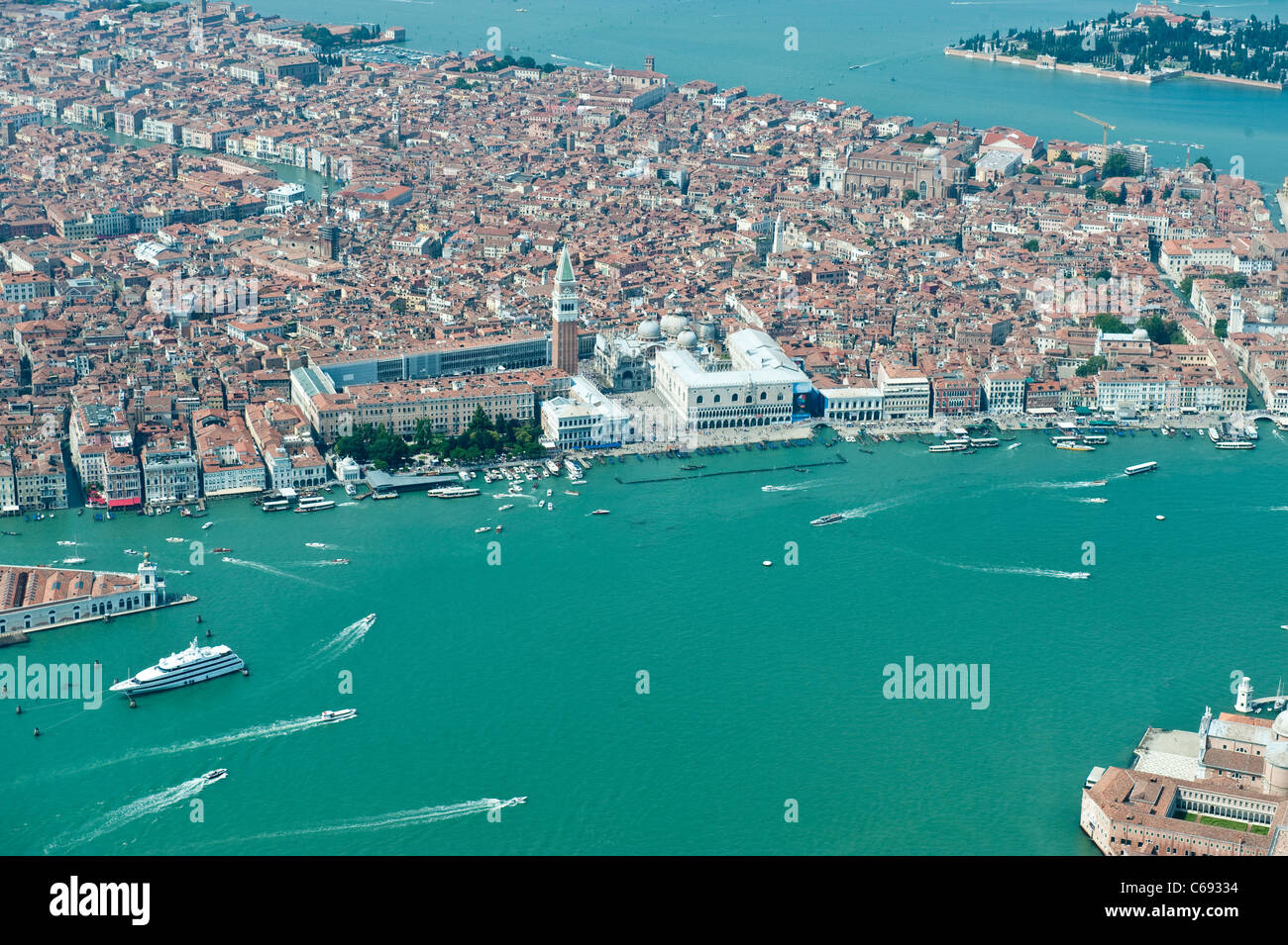 Aerial view of Venice and the Lagoon, italy Stock Photo - Alamy