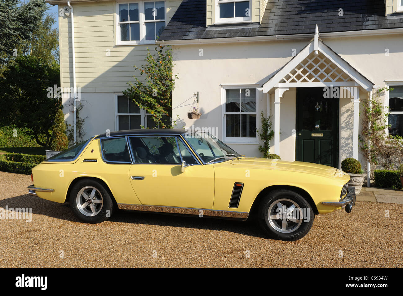1974 Jensen interceptor 3 2 door british sports car in yellow Stock ...