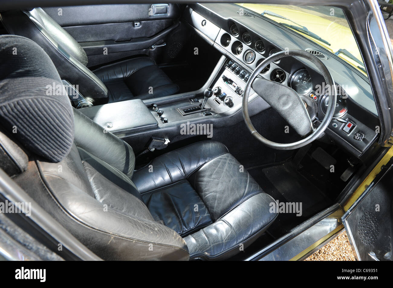 1974 Jensen interceptor 3 2 door british sports car in yellow Stock ...