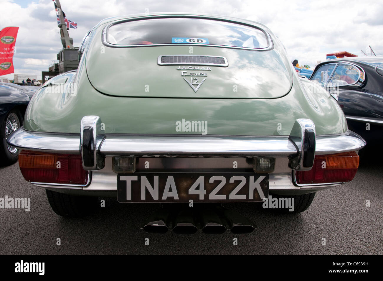 E-Type Jaguar Rear Stock Photo - Alamy