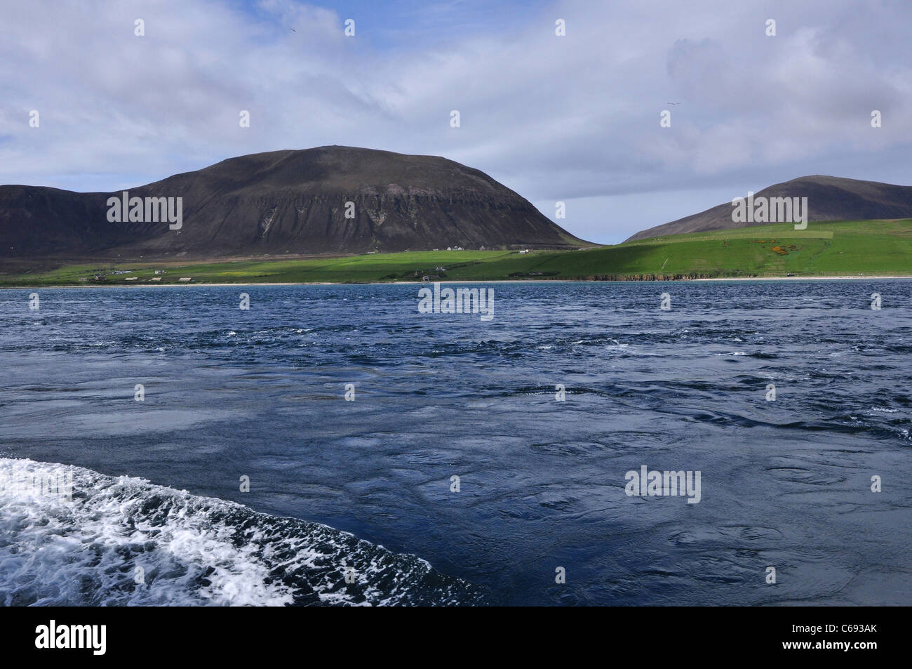 Ward Hill and farm cottages, the Island of Hoy, Orkney, Scotland Stock ...