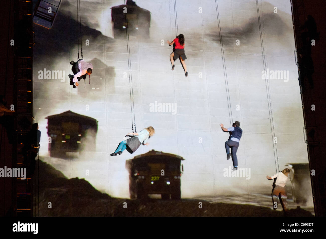 Wired Aerial Theatre As the World Tipped performance grand finale.Wired ...