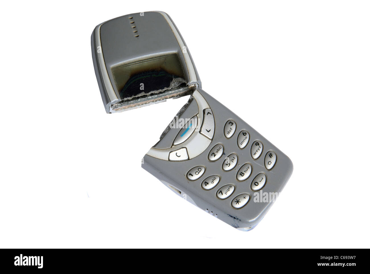 Broken Cell Phone Stock Photo - Alamy
